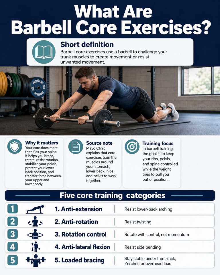 7 Best Barbell Core Exercises for Abs, Obliques, and Control
